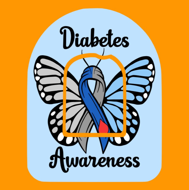 DIABETES AWARENESS BUTTERFLY PATCH – The Sugar Patch